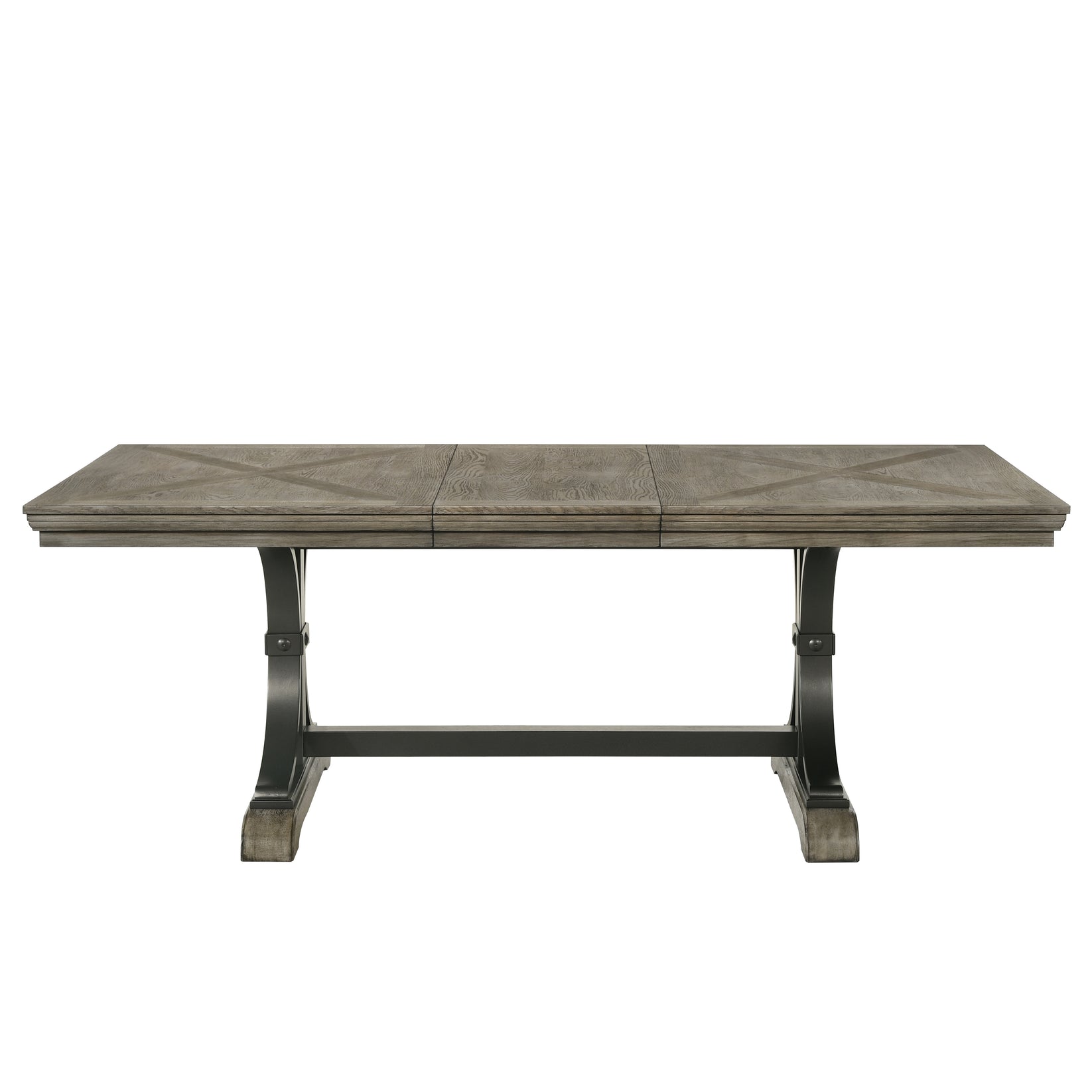 Dasher Nailhead Driftwood Finish Table – Roundhill Furniture