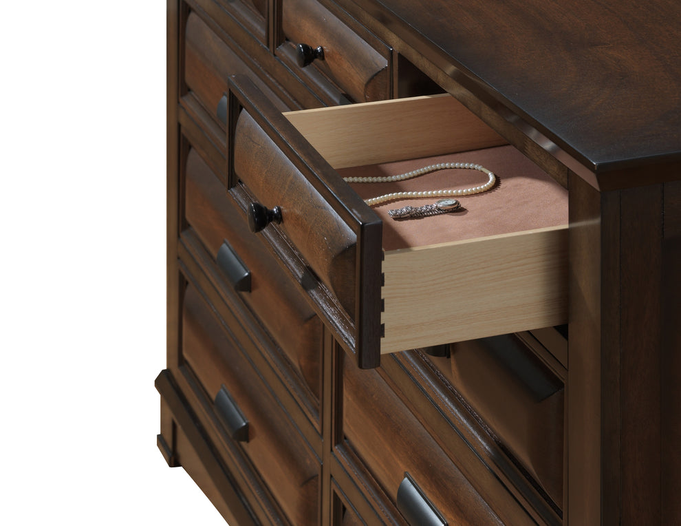 Broval Light Espresso Finish Wood Bedroom Collection – Roundhill Furniture